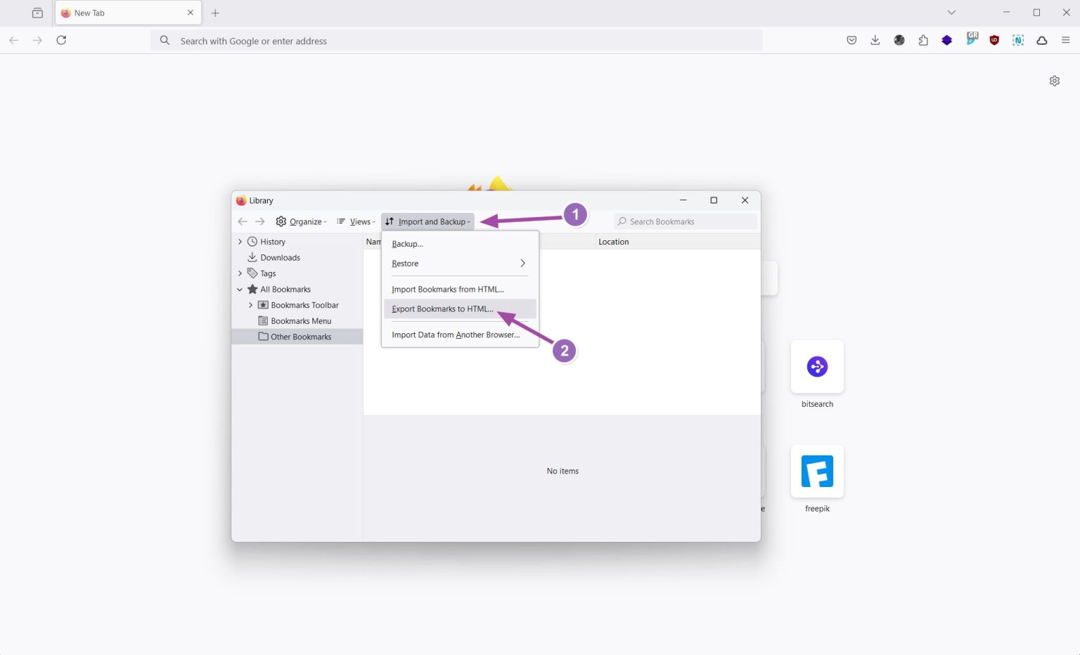 Why and how to export your browser's bookmarks