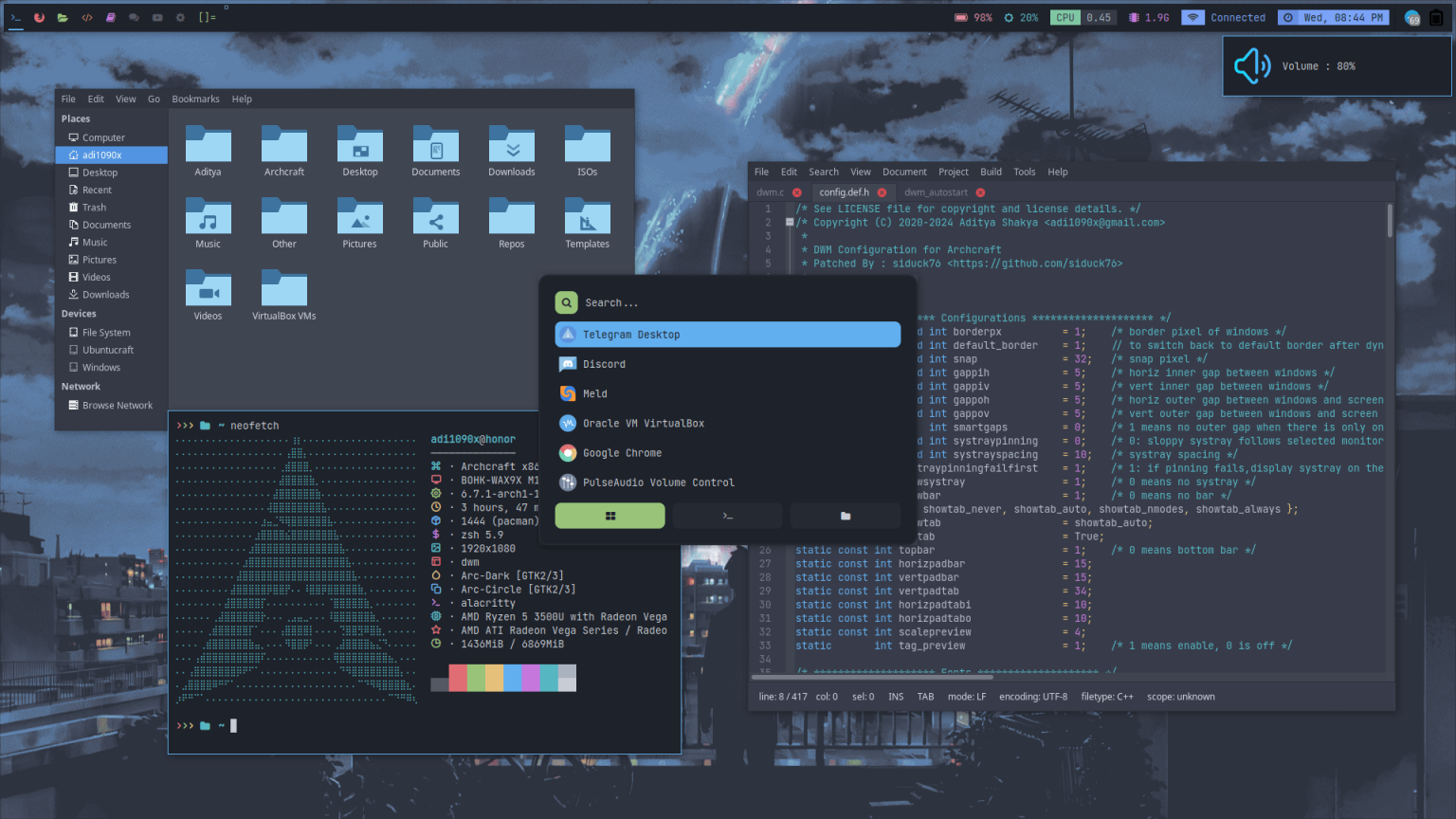 ArchCraft Linux Review: A Minimal & Modern Arch-based Distro
